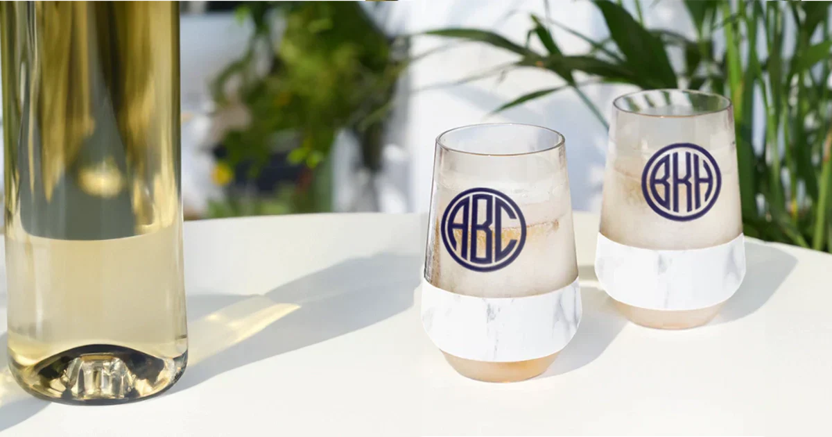 Monogram Best Selling Glassware – Custom Branding